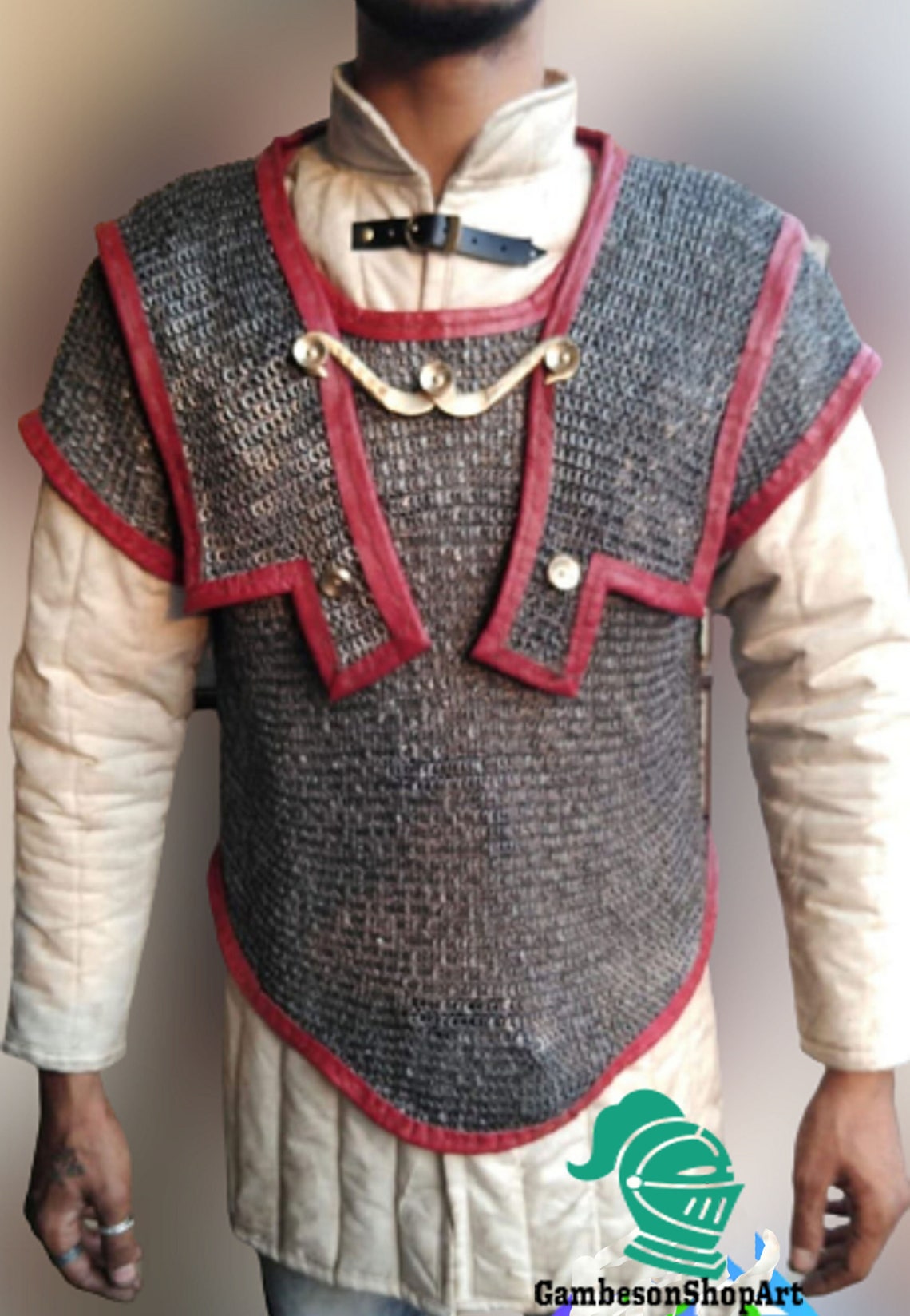 Roman Chainmail Lorica Sergent Hamata 6 mm Round Riveted with | Etsy