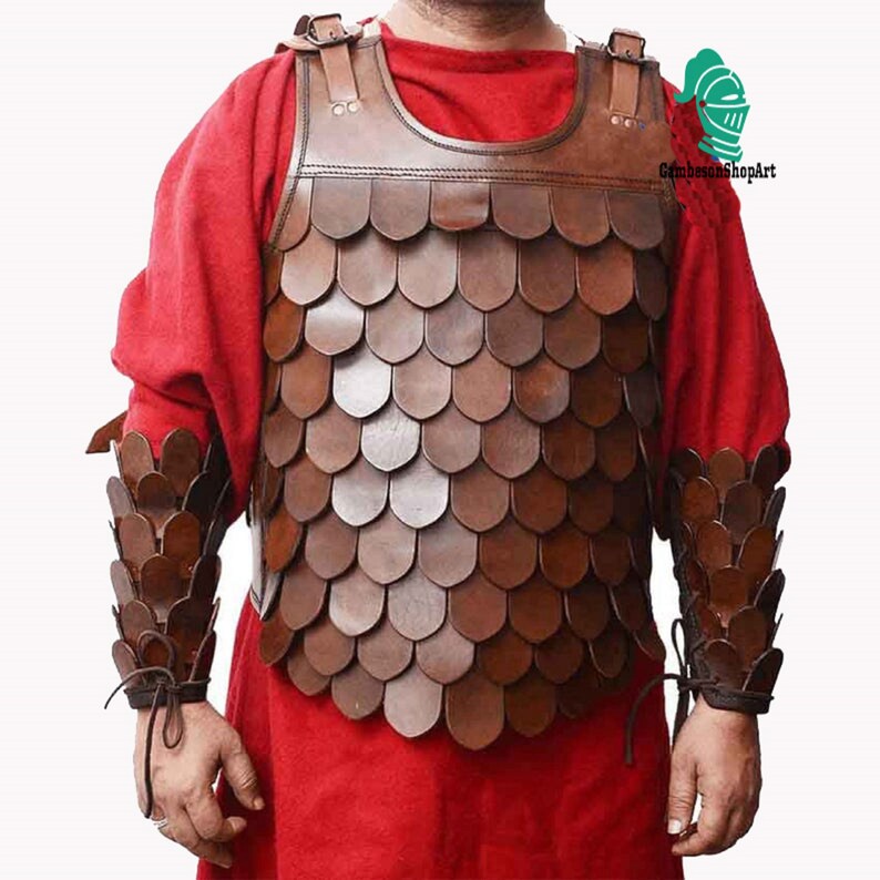 Leather Scale Armor Medieval Leather Armor Leather Scale | Etsy