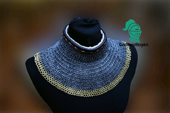 Chainmail Bishop Mantle Collar SCA Larp Riveted Bishop | Etsy