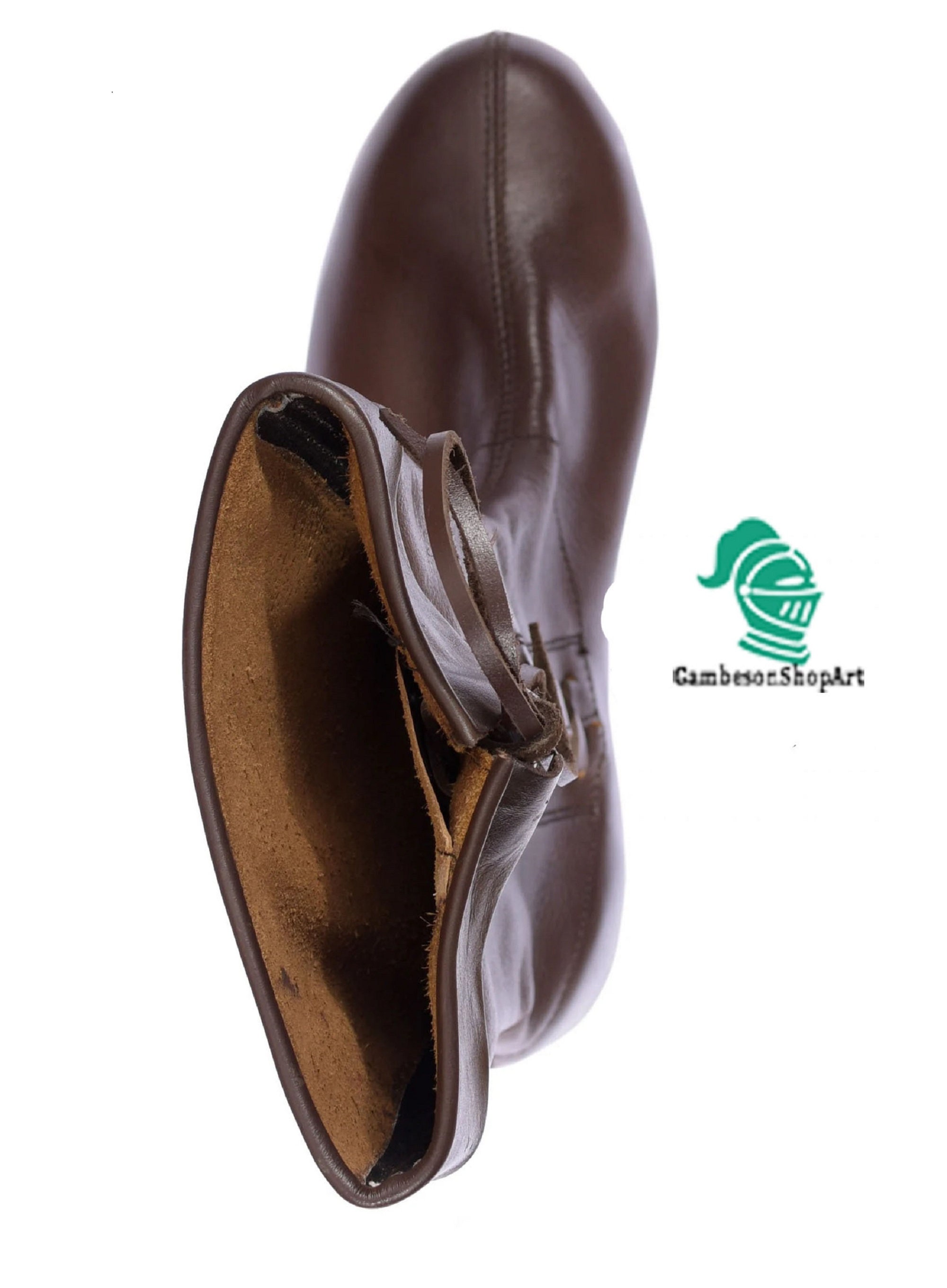 Medieval Boots Side-laced With Cuffs High Cuff Boot - Etsy