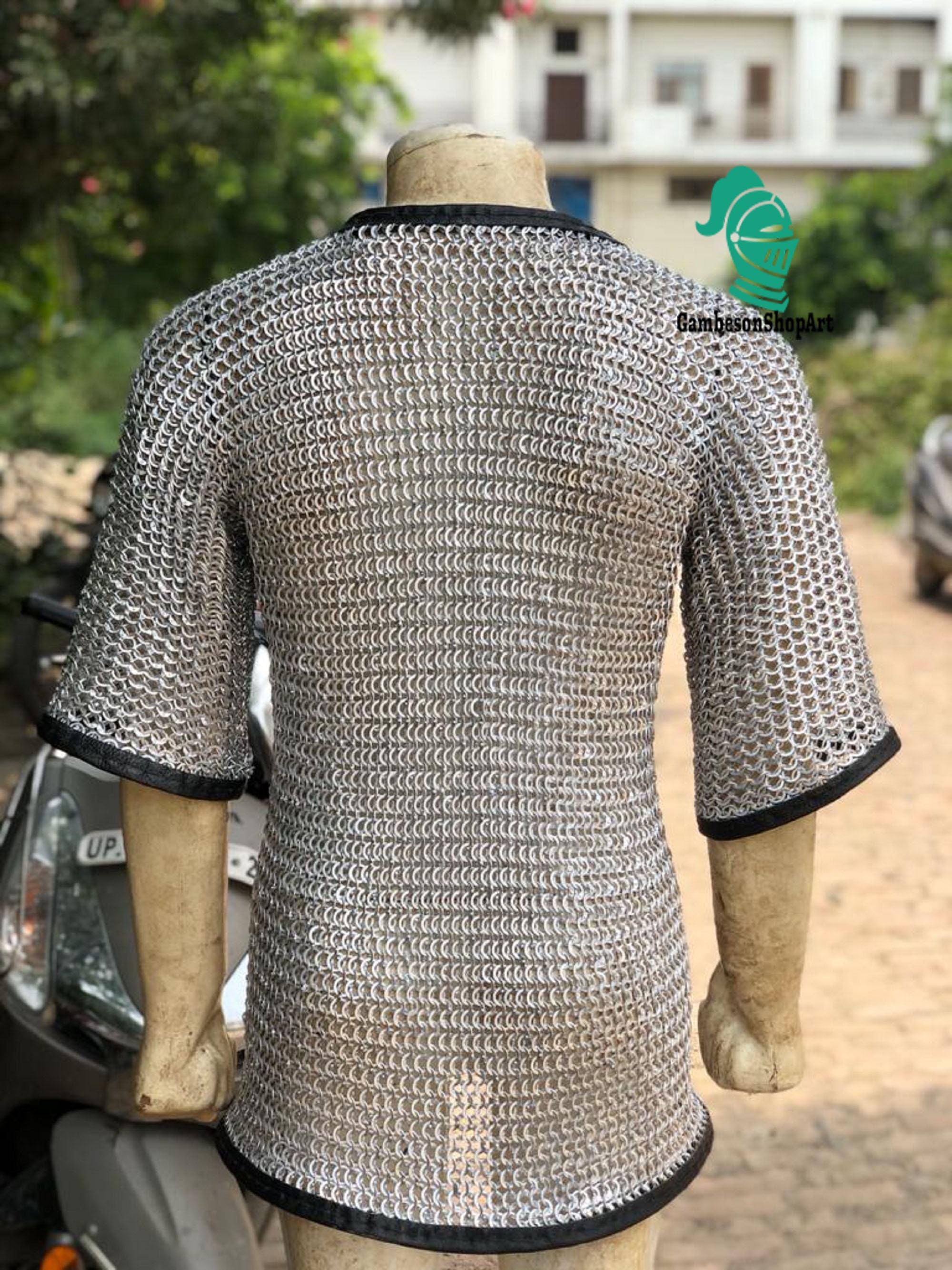 Chainmail shirt 10 mm chainmail shirt front open aluminum | Etsy