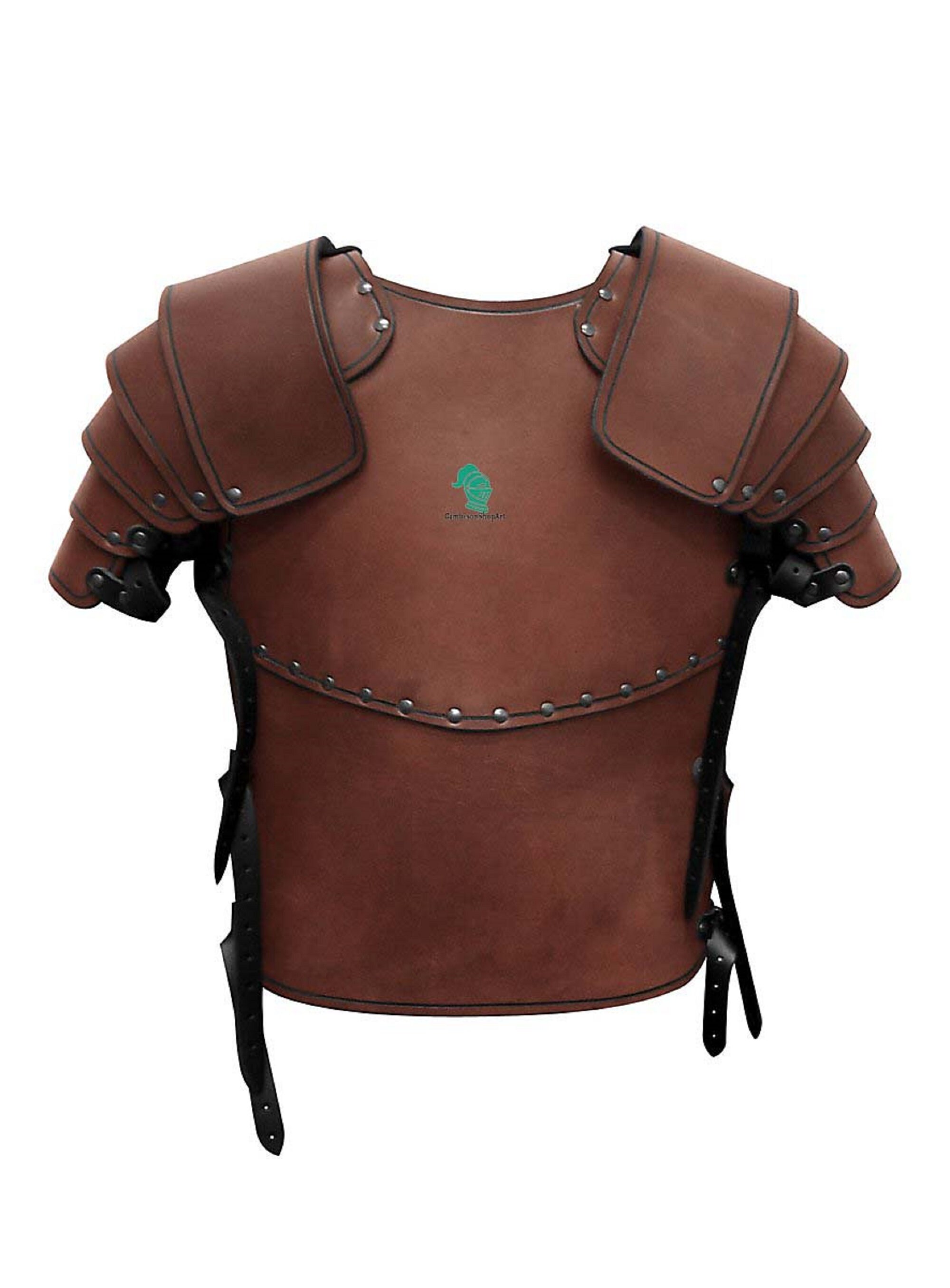 Greek Breastplate With Shoulders Leather Armour Brestplate - Etsy