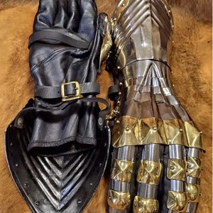Brass Gothic Gauntlets , Gothic Armored Medieval Polished Knights ...