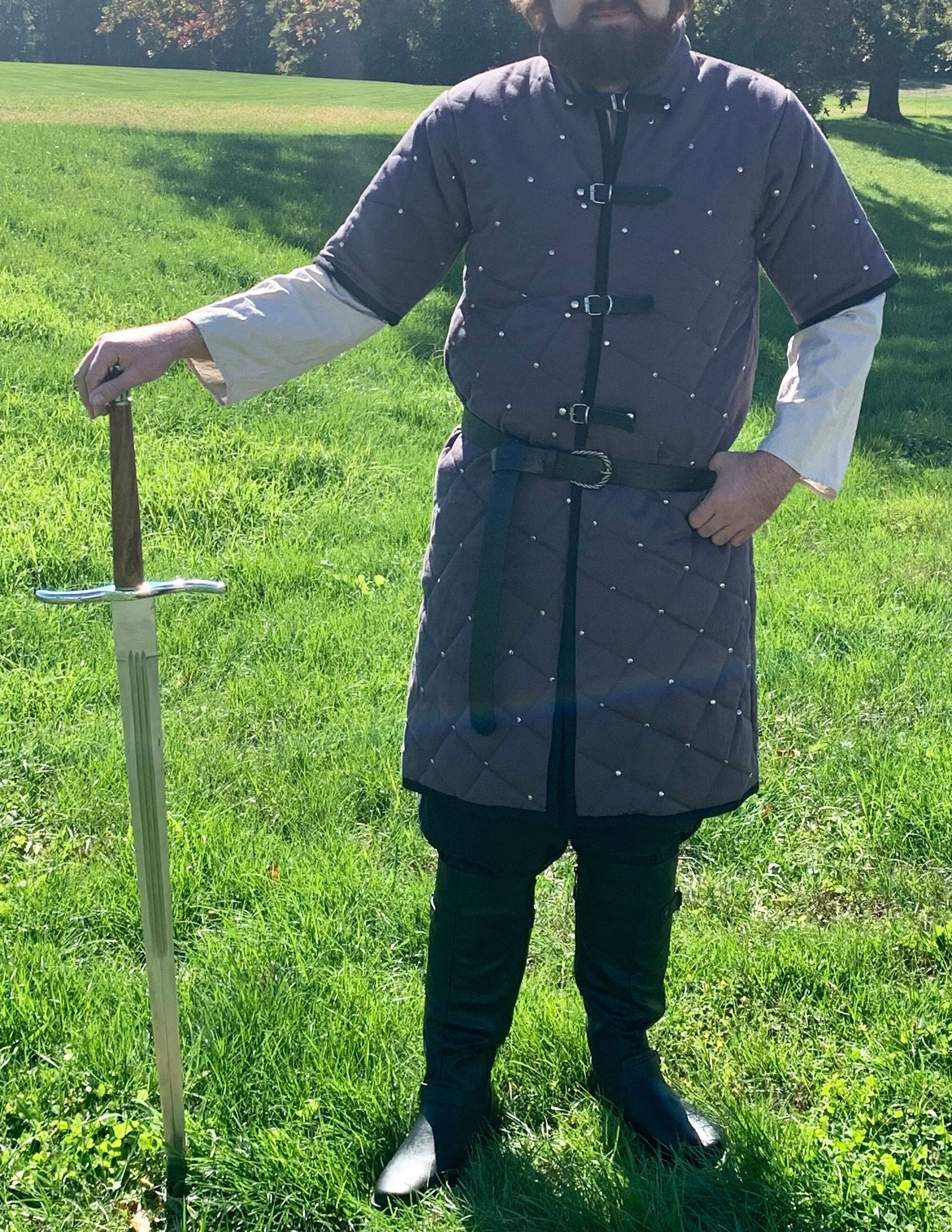 Middeleeuwse Gambeson Viking Kostuum Gambeson Dikke - Etsy Nederland