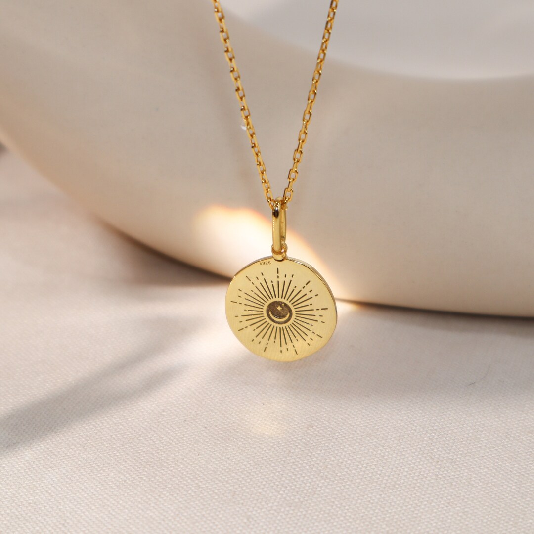 Sunburst Necklace • Personalized Necklace • Sunbeam Necklace ...