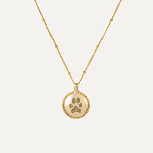 Paw Print Locket Necklace • Your Actual Pet Paw Print Necklace • Custom ...