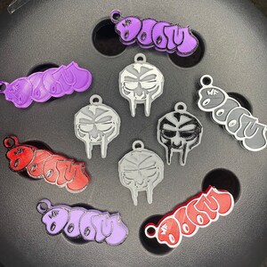 MF DOOM Keychain 3.25 Multiple Color Combinations Available - Etsy