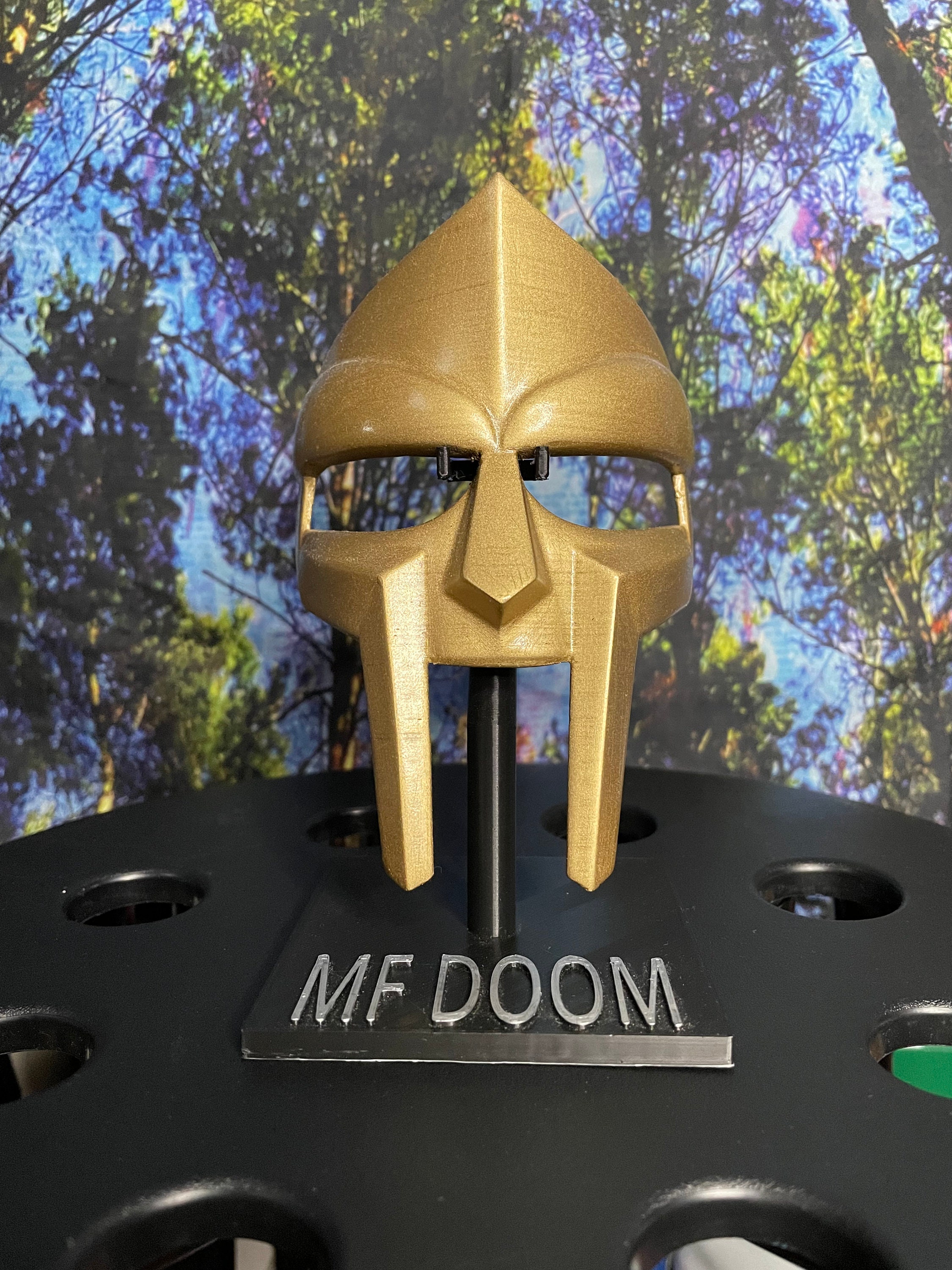 MF DOOM mask custom stand Multiple Sizes | Etsy
