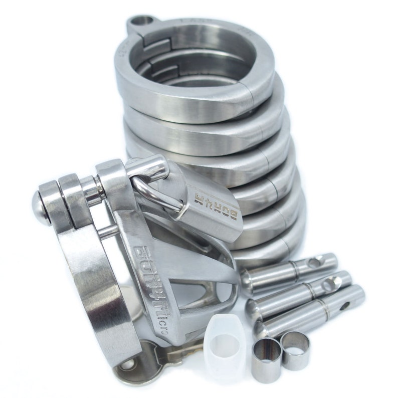 Bon4micro Very Small Male Chastity Cage in Stainless Steel Extra Small ...