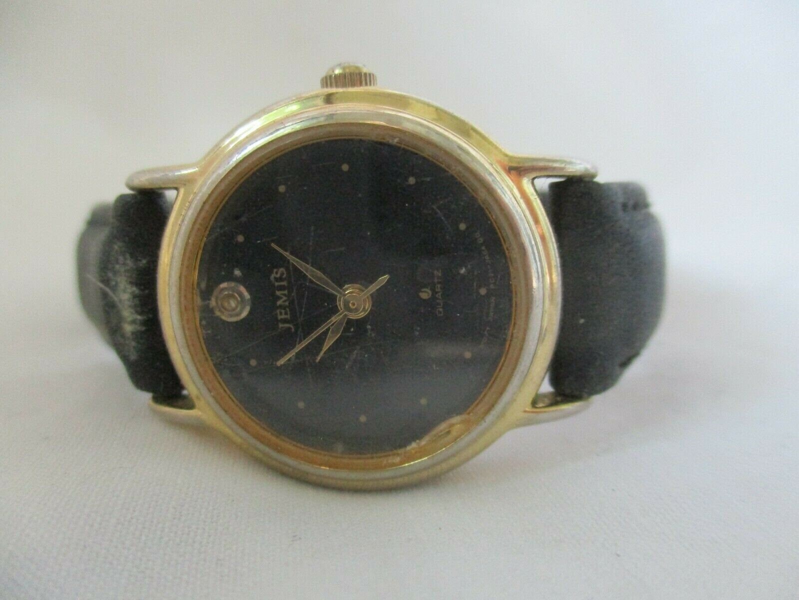 Jemis Classy Black & Gold Toned Women's Wristwatch | Etsy