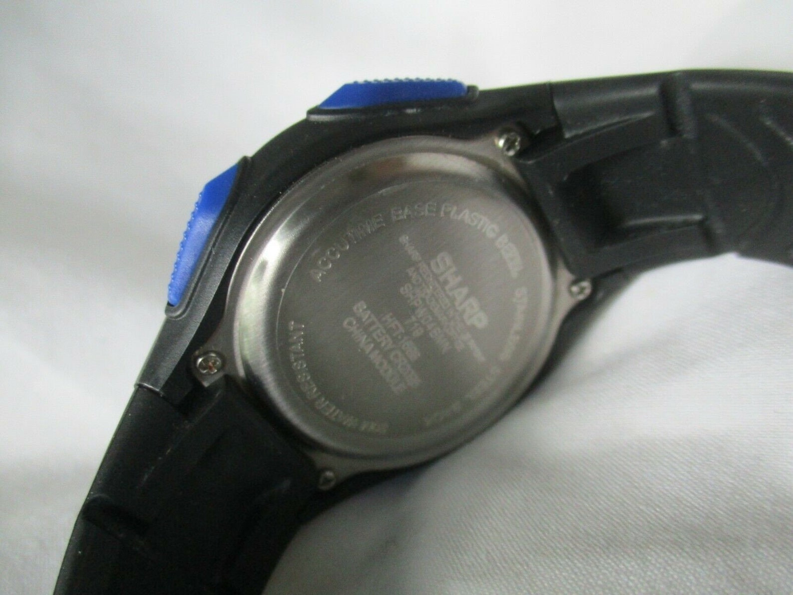 Sharp Digital Watch Black & Blue 100FT Water Resist Modern | Etsy