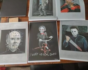 Inky Horror Icons Art Print - Etsy