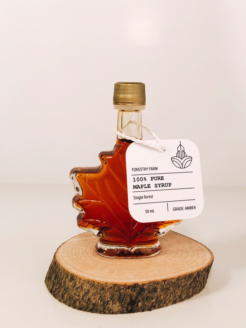 Pure Canadian Maple Syrup in Maple Leaf-shaped Bottle - Artisanal ...