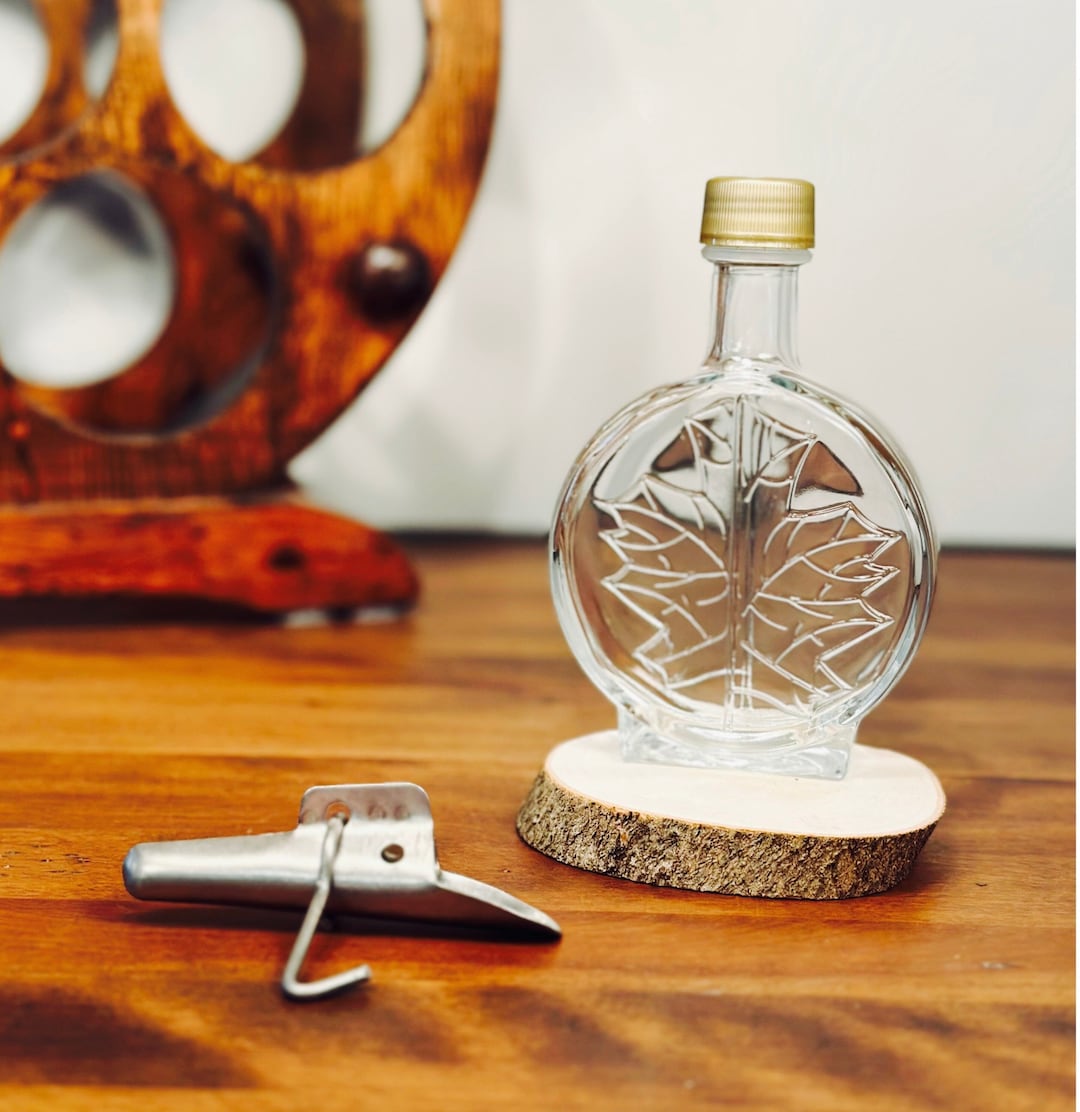 DUO Sap Tap and Bottle Stainless Steel Sap Tap With 100ml Round Leaf ...