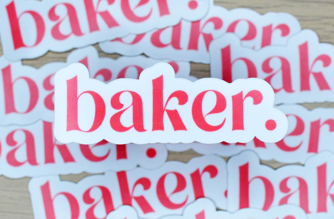 Baker Sticker - Etsy
