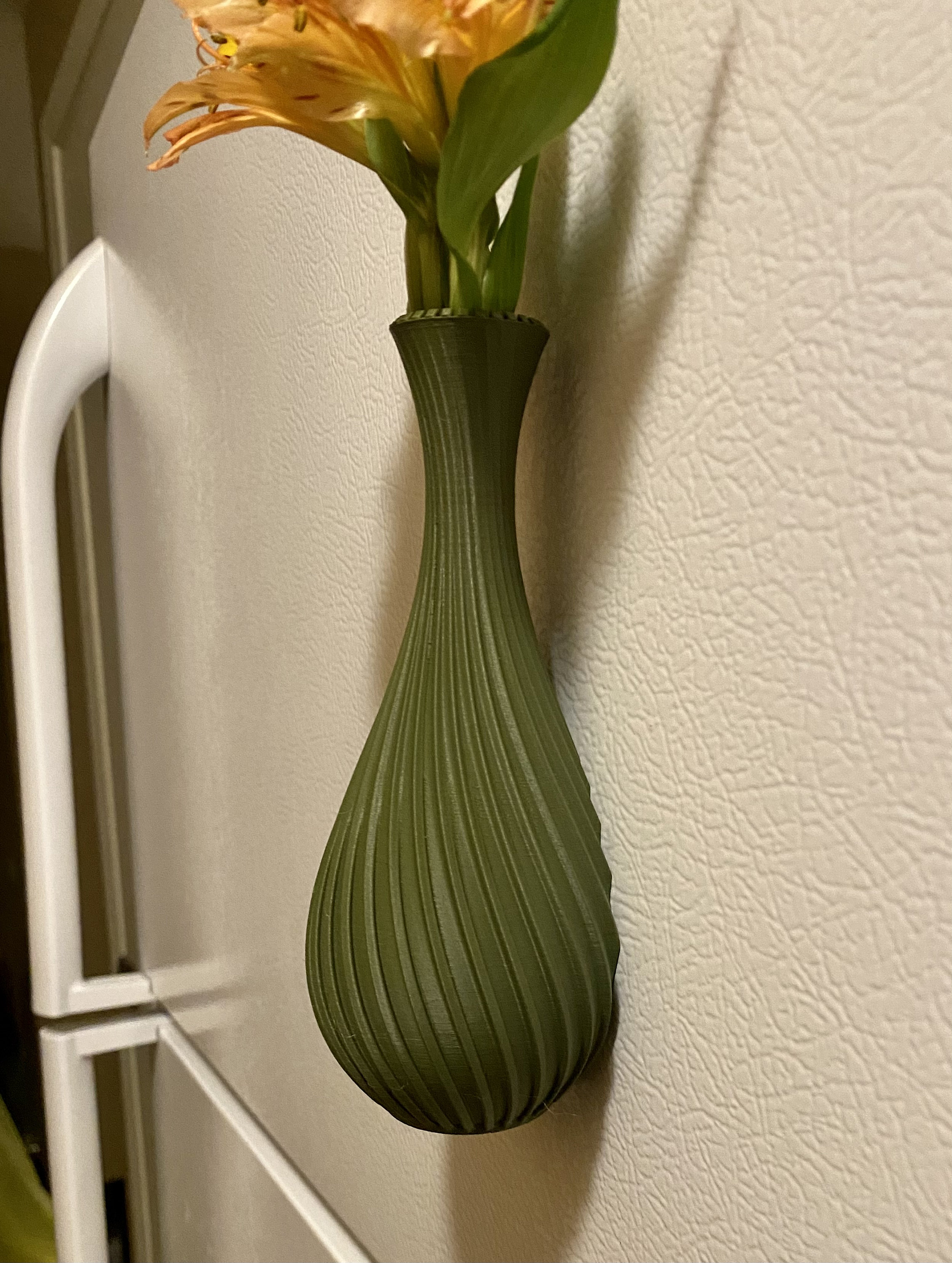 Magnetic Flower Vase Cute Unique Flower Holder Fridge Magnet Table Top ...