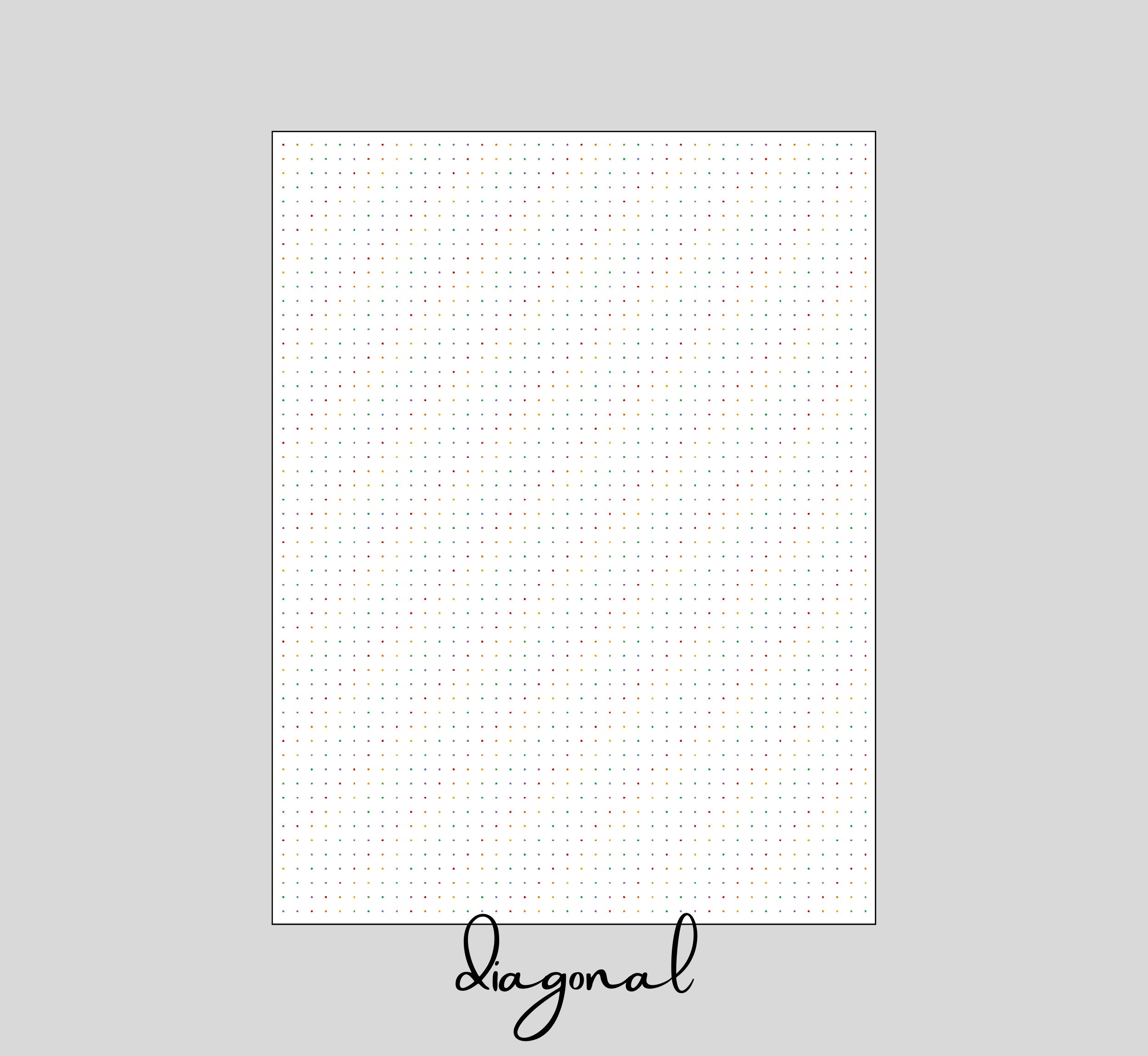 Printable Paper. Dots. Rainbow. A4, Letter. Bullet Journal Dotted Paper ...