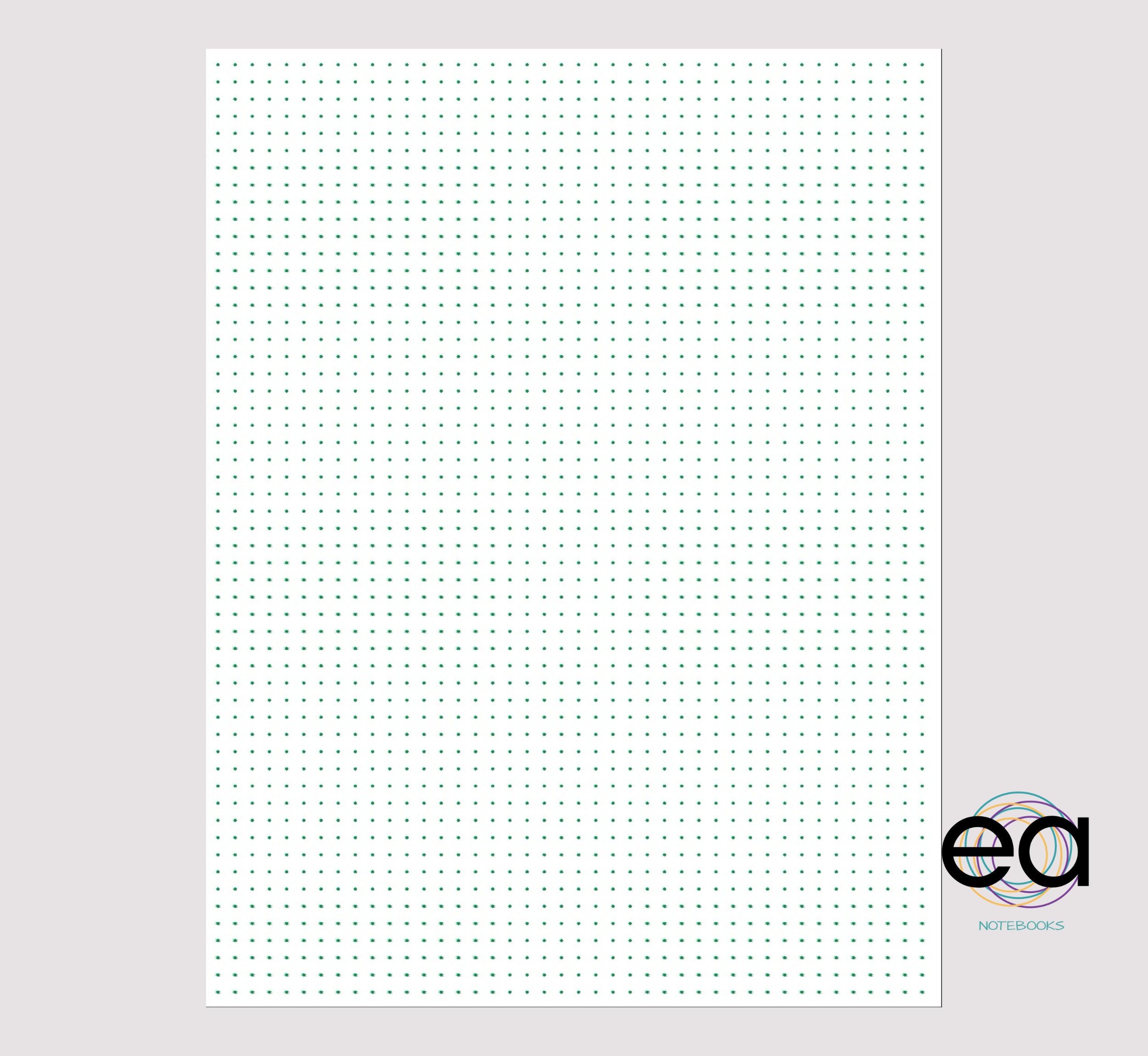 Printable Paper. Dots, Grid, Graphic. A4, Letter. Bullet Journal Dotted ...