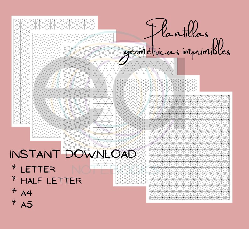 Printable Paper. Patterns for Coloring. Geometrics. Bullet Journal ...
