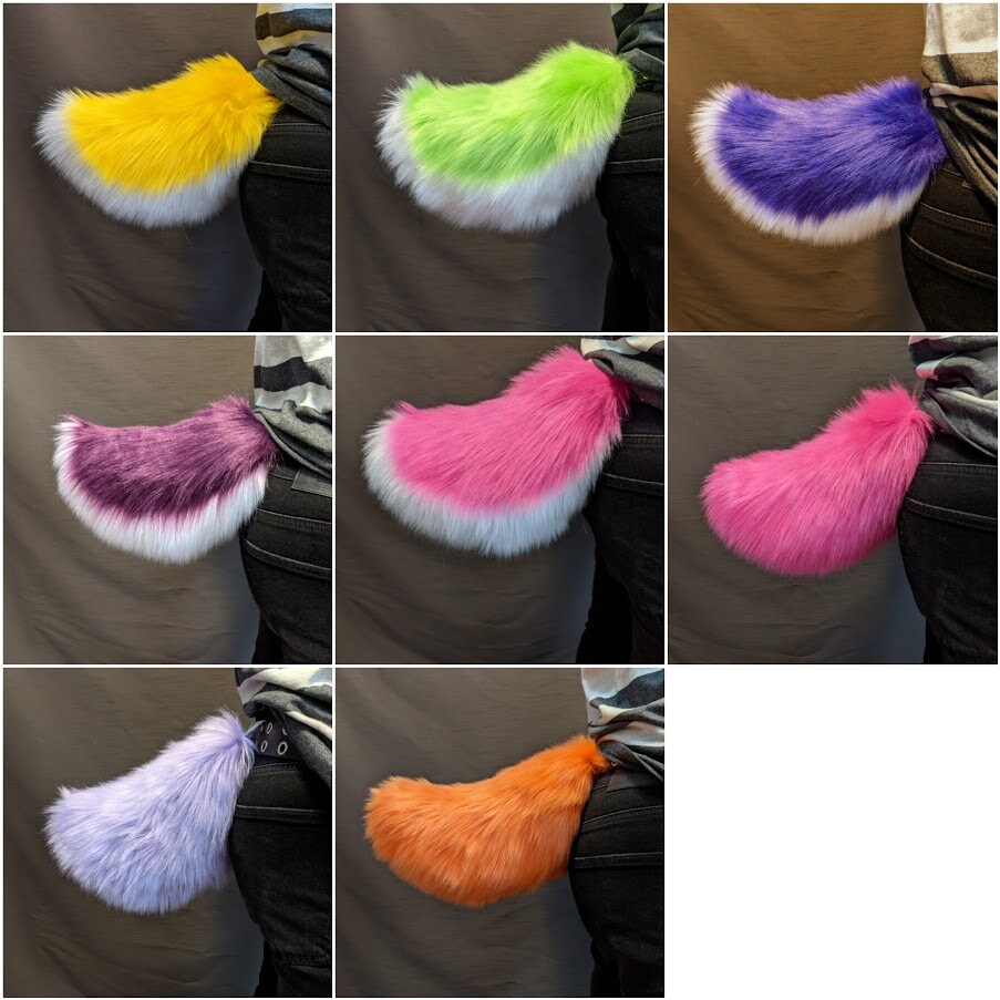 Nub Fursuit Tails Faux Fur Tail Small Fursuit Tails | Etsy