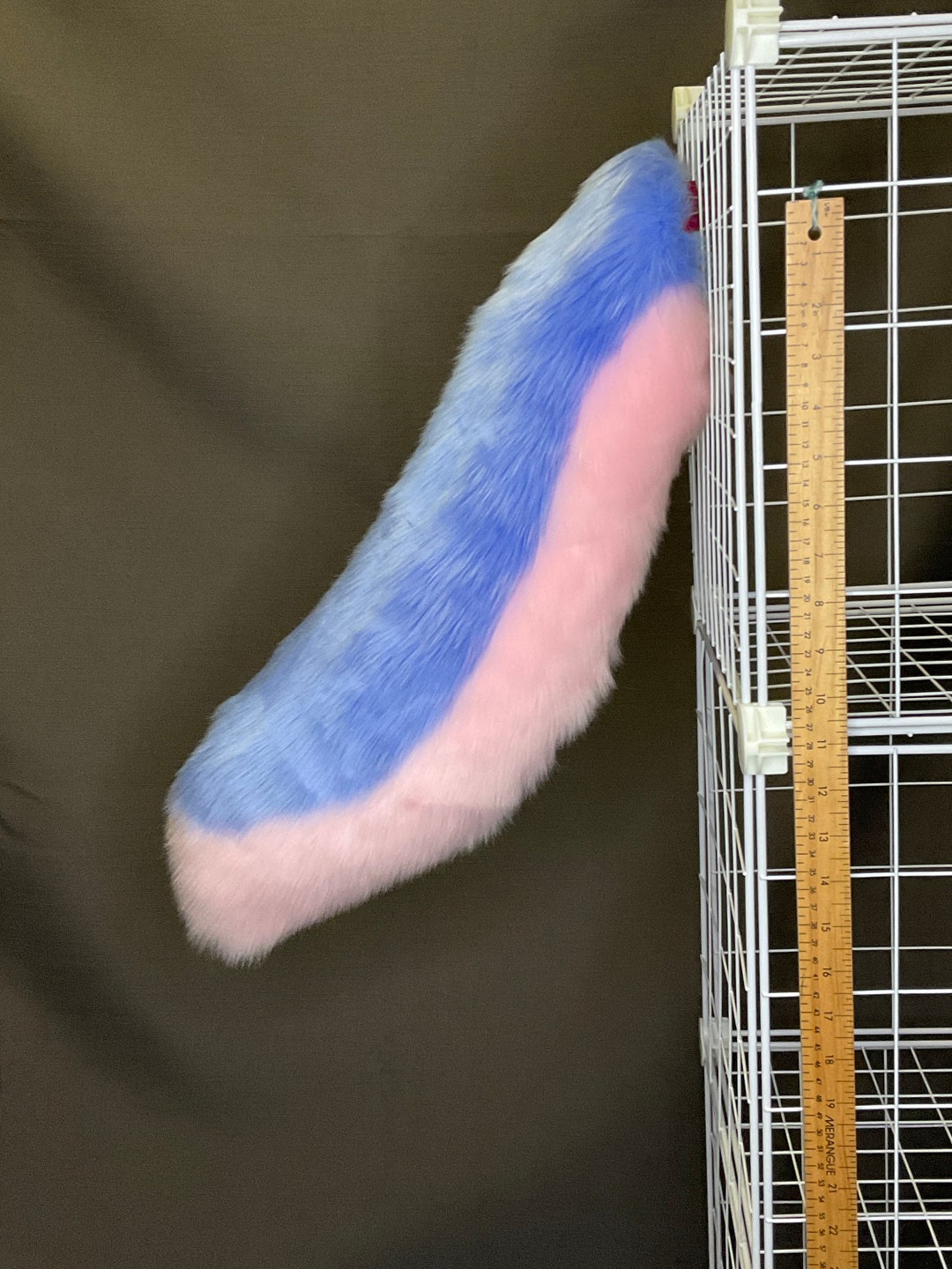 Periwinkle Purple & Pink Wolf Fursuit Tail Faux Fur Tail - Etsy