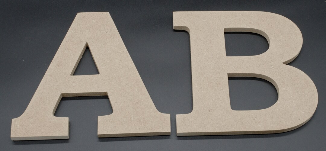 10 Cm to 50 Cm High Wooden Letters and Numbers-mdf 9 Mm - Etsy