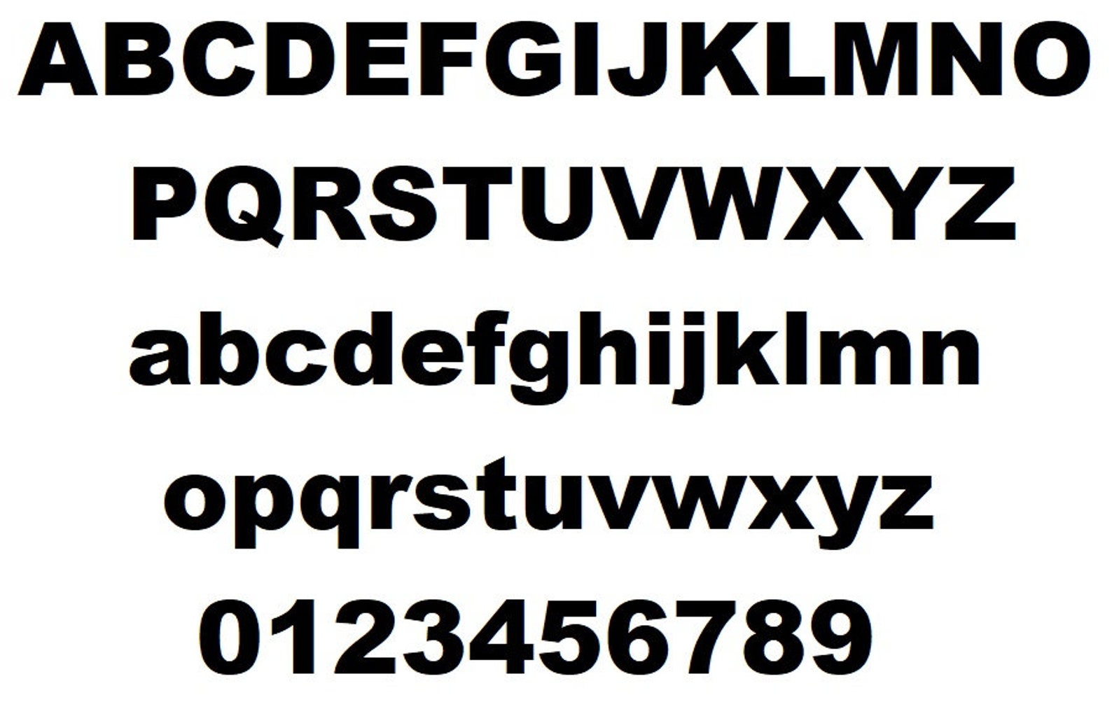 Arial Black Font wooden letters-MDF 9 mm thick-Hand made-All | Etsy