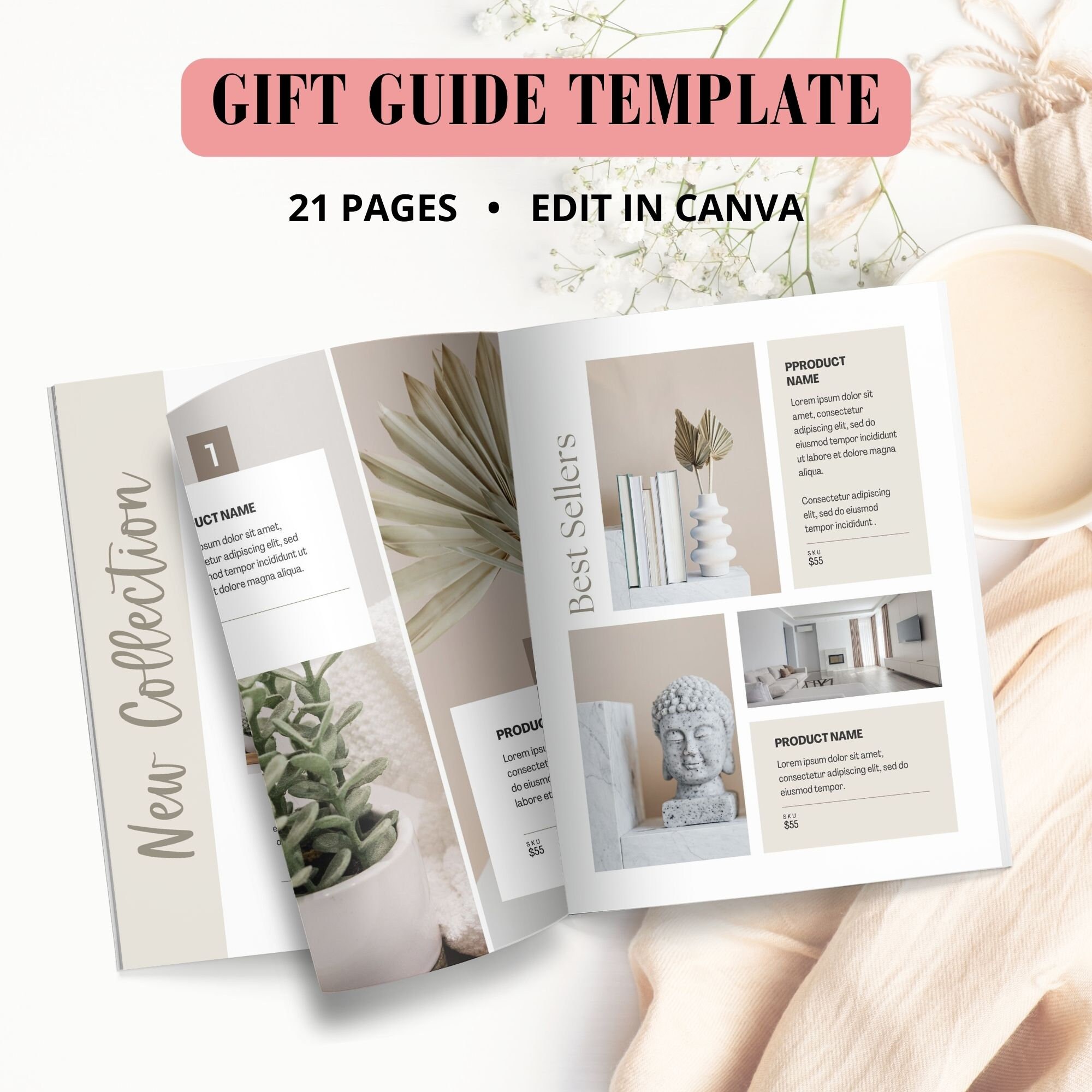 Wholesale Product Catalog Template Editable Holiday Gift - Etsy