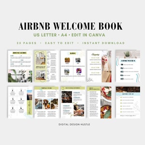 Airbnb Welcome Book Binder, Airbnb Template, Airbnb Ebook Template ...