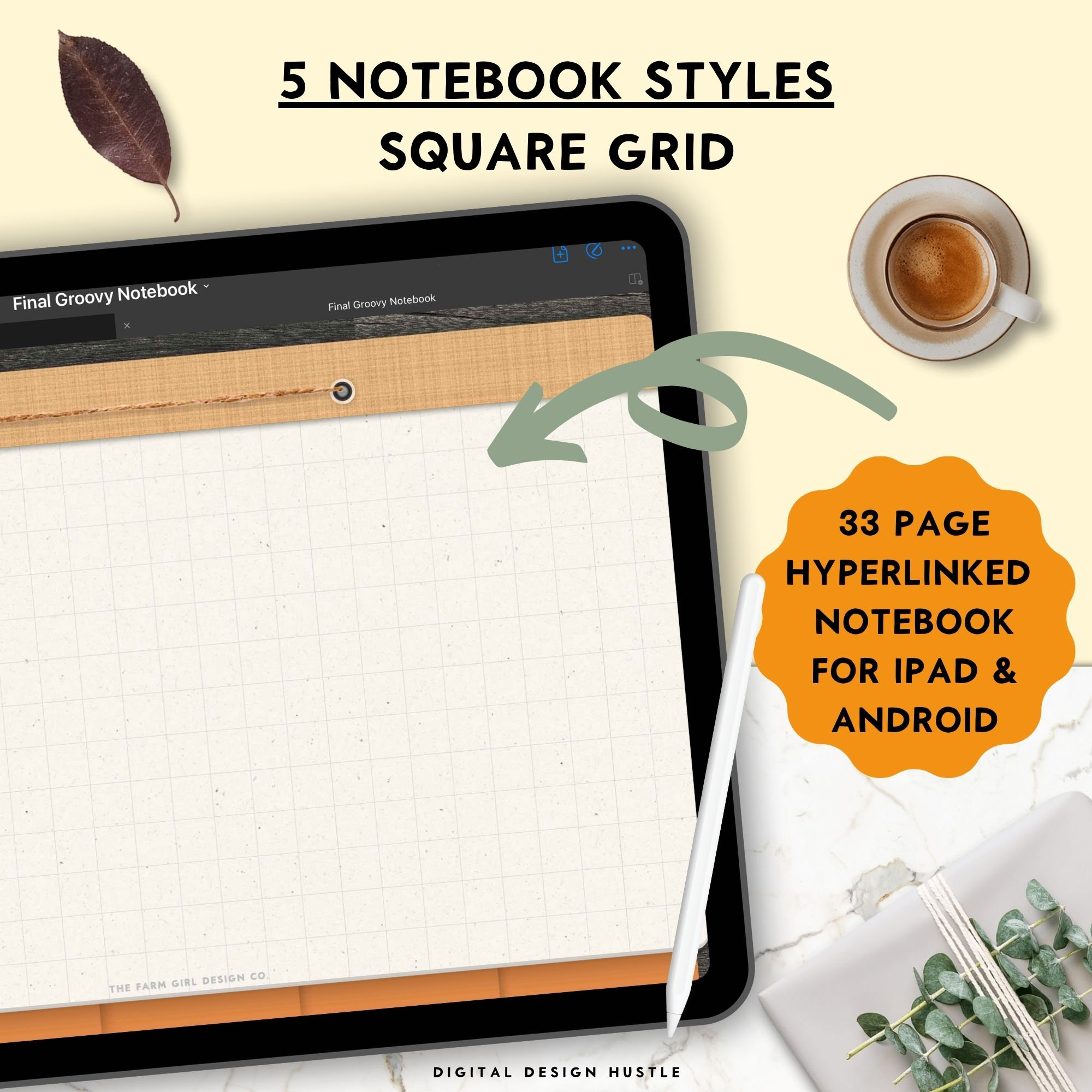 Boho Digital Notebook, Digital Planning Notebook, Digital Bullet ...