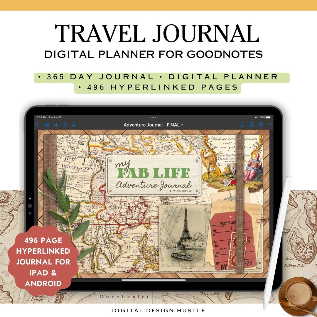 Ultimate Travel Journal, Digital Travel Planner, Travel Scrapbook ...