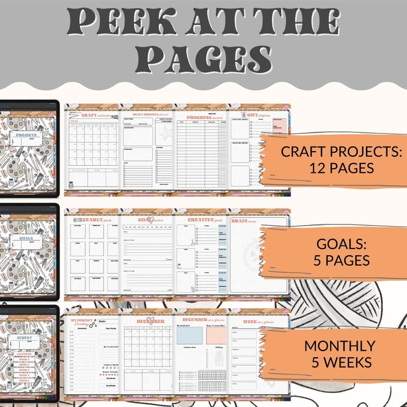 Craft Planner Craft Project Organizer Project Tracker Hobby - Etsy