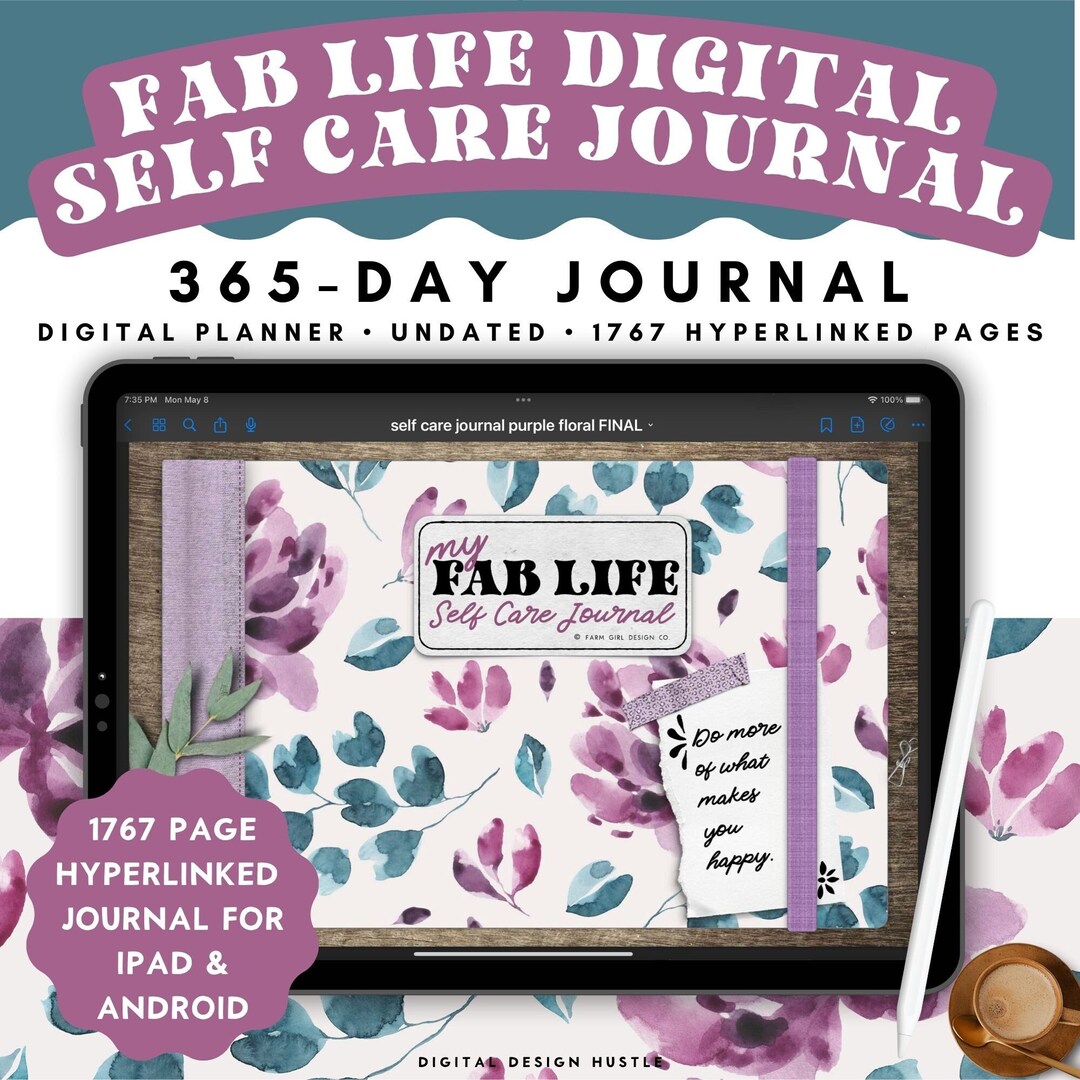Digital Self Care Journal, Self-care Planner, Daily Self Care, Wellness ...