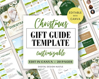 Holiday Gift Guide Canva Templates Christmas Gift Guide - Etsy