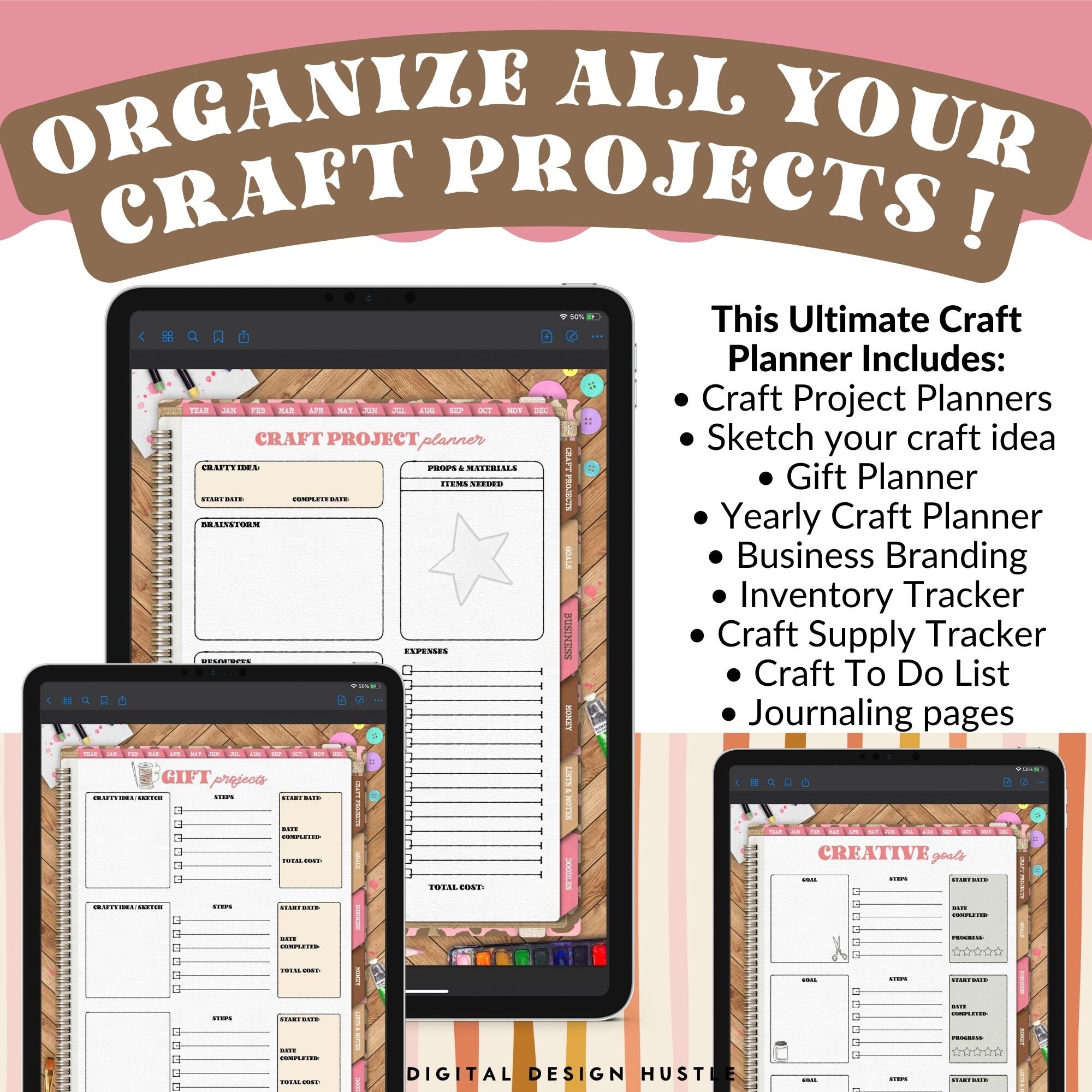 Craft Planner, Craft Project Organizer, Project Tracker, Sewing ...