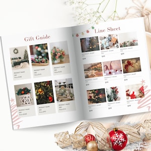 Christmas Gift Guide Template, Christmas Catalog Template, Holiday Gift ...