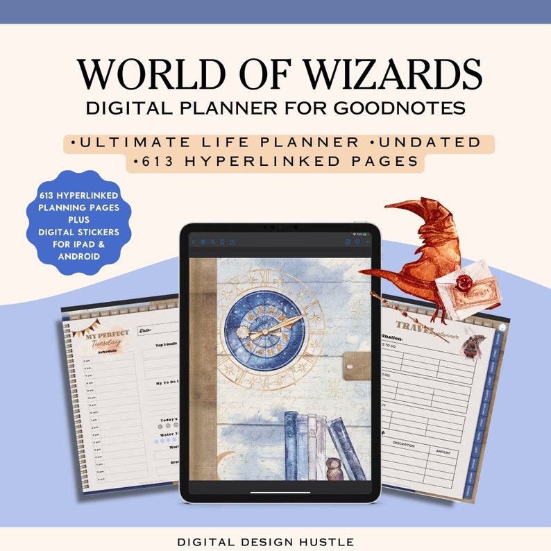 World of Wizards Digital Planner, Life Planner, Digital Planner Bundle ...