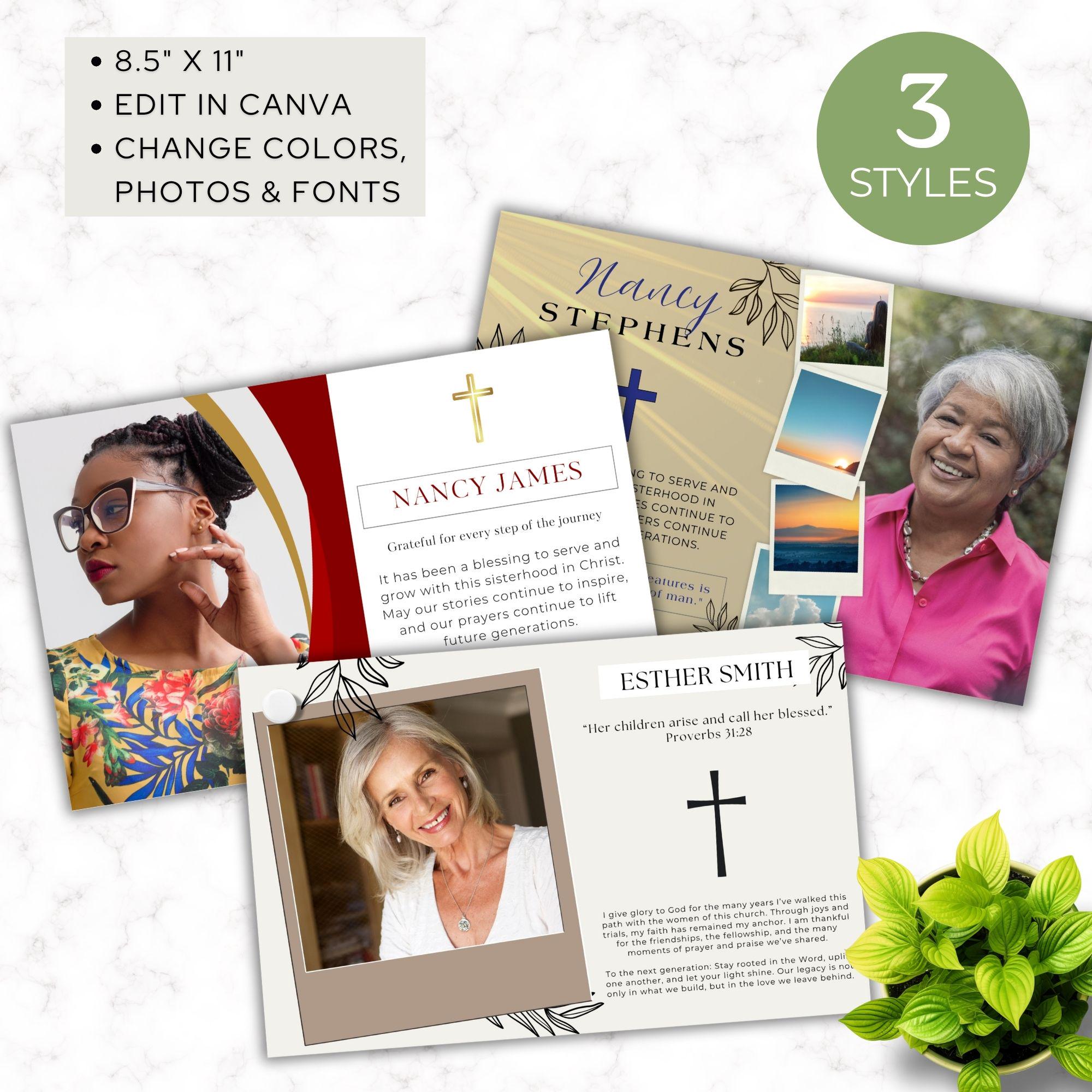 Church Directory Template, Template for A Church Directory,yearbook Ad ...