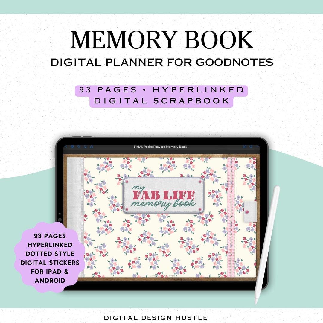 Digital Memory Book, Goodnotes Planner, Memory Keeping Album, Digital ...