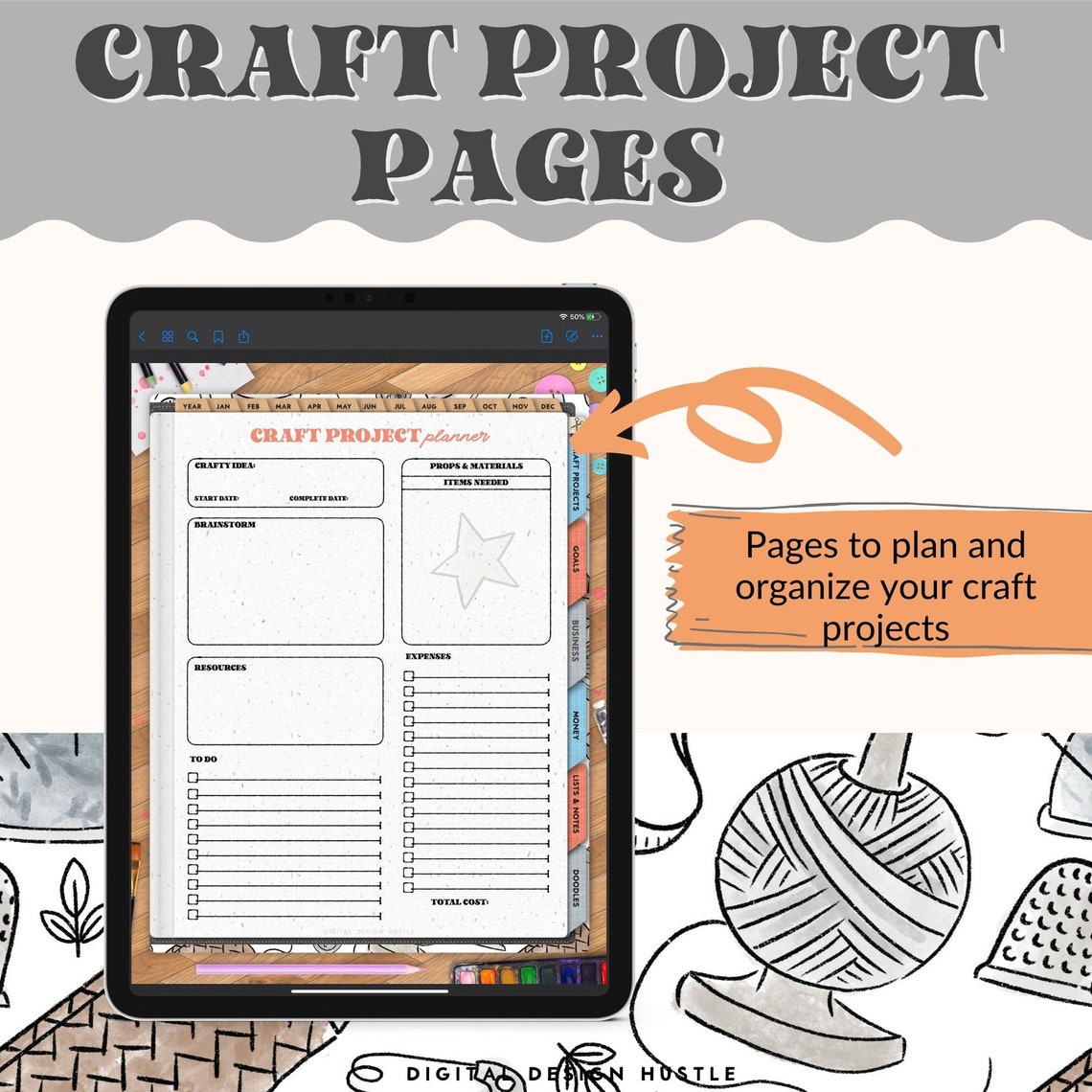 Craft Planner Craft Project Organizer Project Tracker Hobby - Etsy
