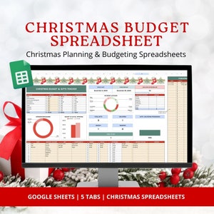 Christmas Planner Spreadsheet Google Sheets, Christmas Gift Spreadsheet ...