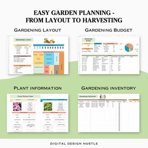 Garden Planner Spreadsheet, Family Garden Planner, Backyard Garden ...