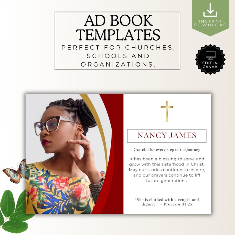 Church Directory Template, Template for A Church Directory,yearbook Ad ...