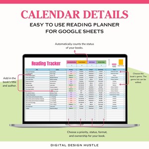 Google Sheets Reading Tracker, Book Series Tracker Google Sheetsbook ...