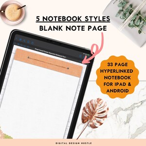 Digital Planning Notebook, Lined Notebook, Digital Bullet Journal ...
