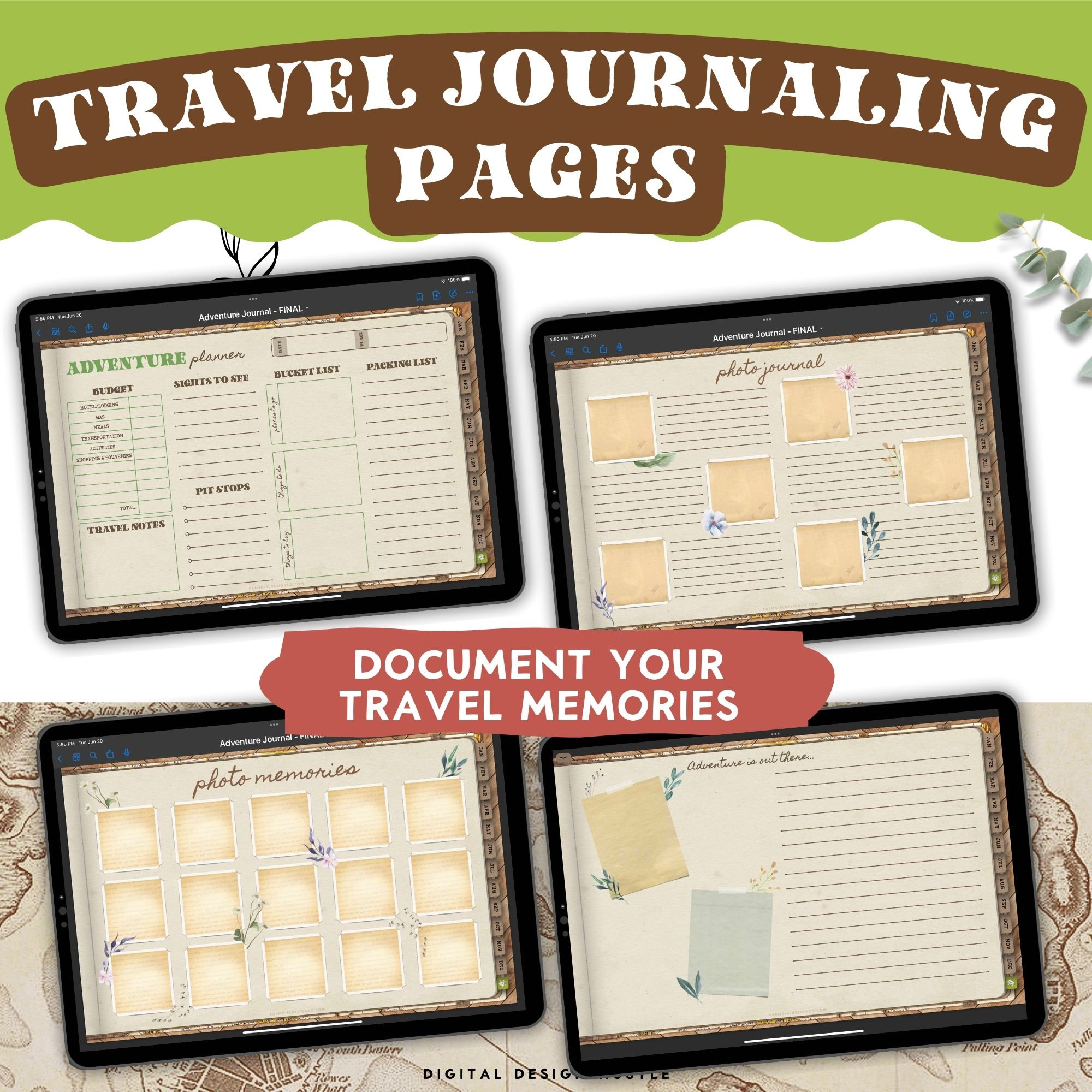 Ultimate Travel Journal, Digital Travel Planner, Travel Scrapbook ...
