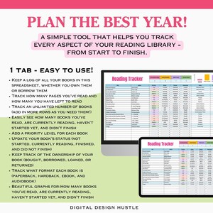 Google Sheets Reading Tracker, Book Series Tracker Google Sheetsbook ...