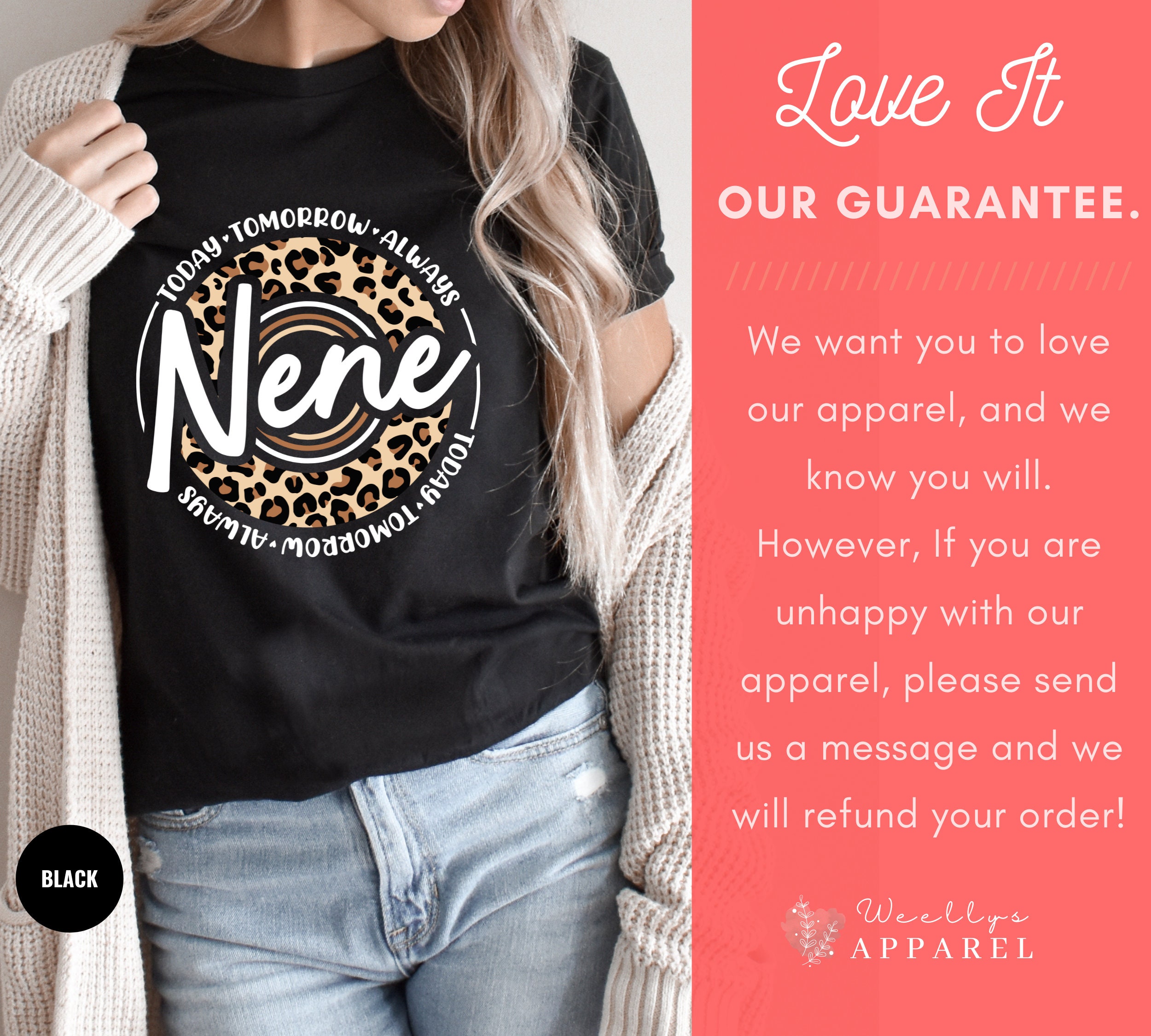 Leopard Nene Shirt for Mother's Day Nene Gift for | Etsy