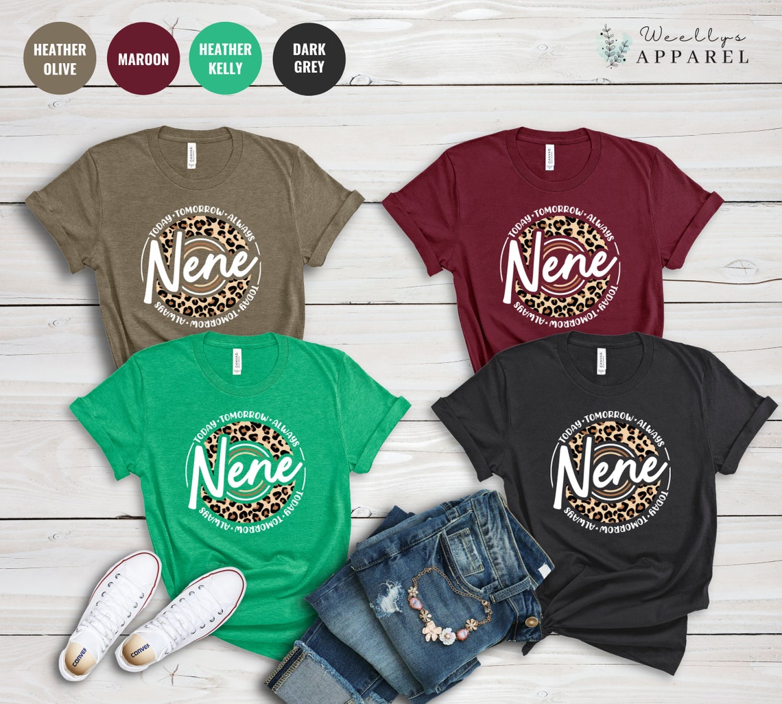 Leopard Nene Shirt for Mother's Day Nene Gift for | Etsy