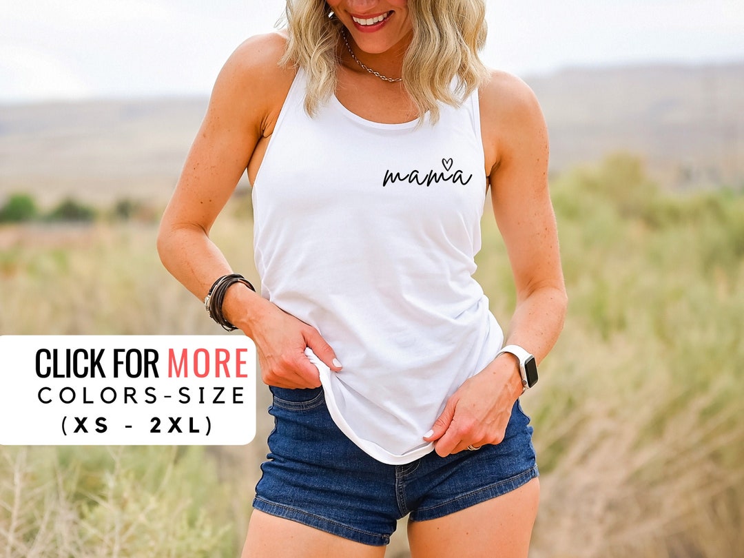 Mama Tank Top for Mother's Day - Crewneck Shirt for Mom for Birthday ...